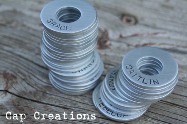 Cap Creations: Stamped Washers are Fun