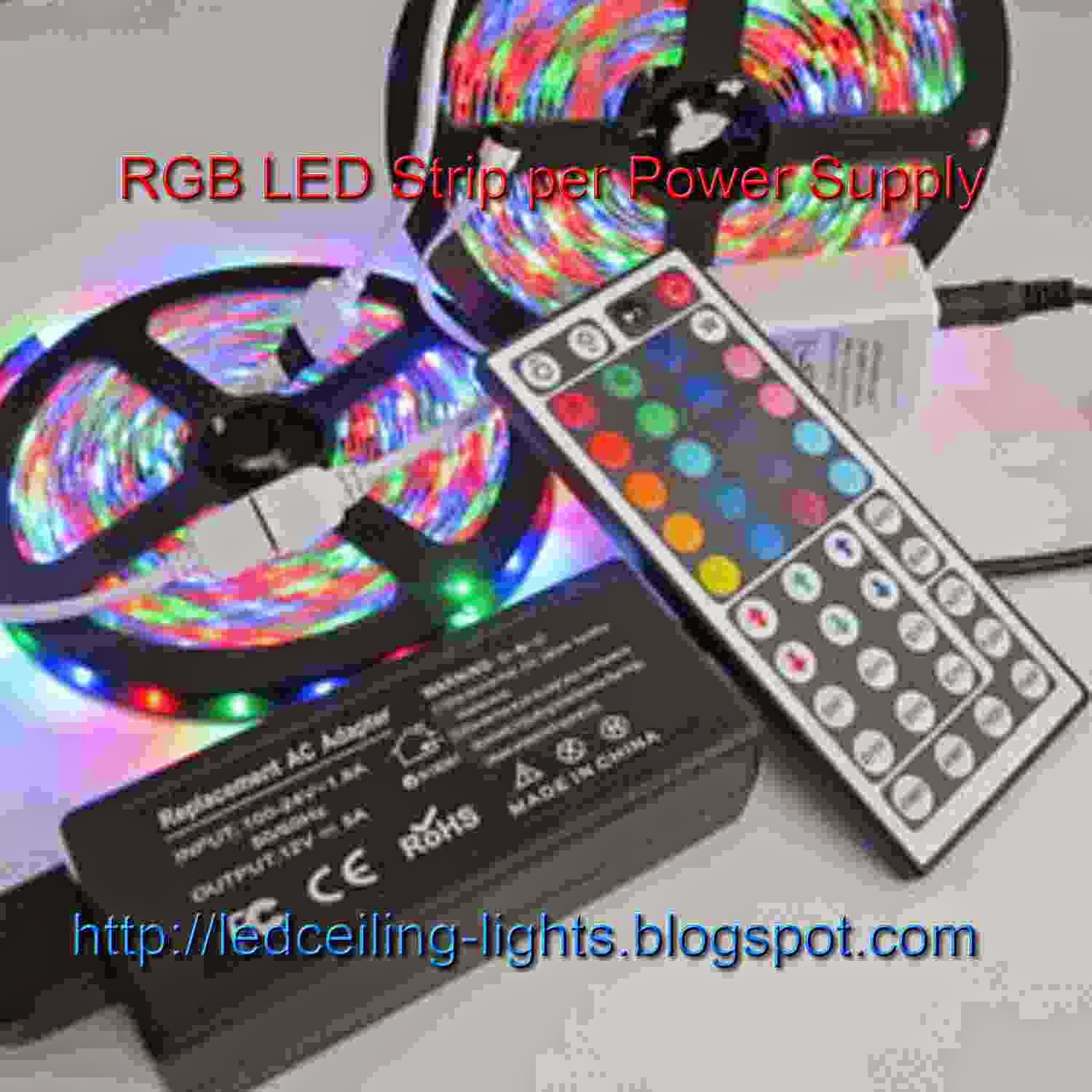 rgb led strip per power supply - Led Ceiling Lights