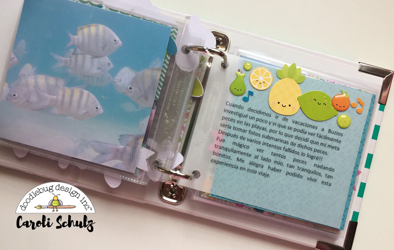 Doodlebug Design Inc Blog: Sweet Summer | Holiday Mini Album with Caroli