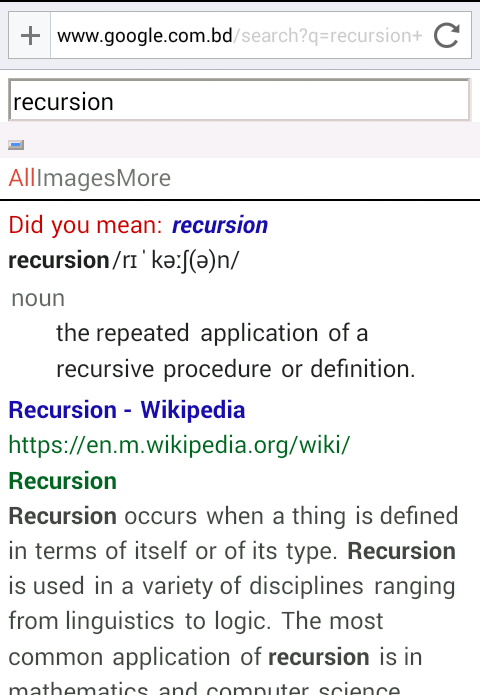 All about programming : Recursion and Recursive function