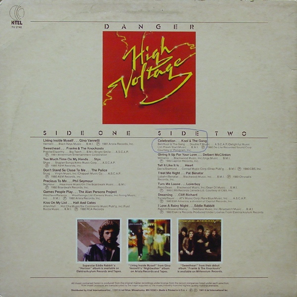 K-Tel Kollection 1973-1983: DANGER! HIGH VOLTAGE [1981]