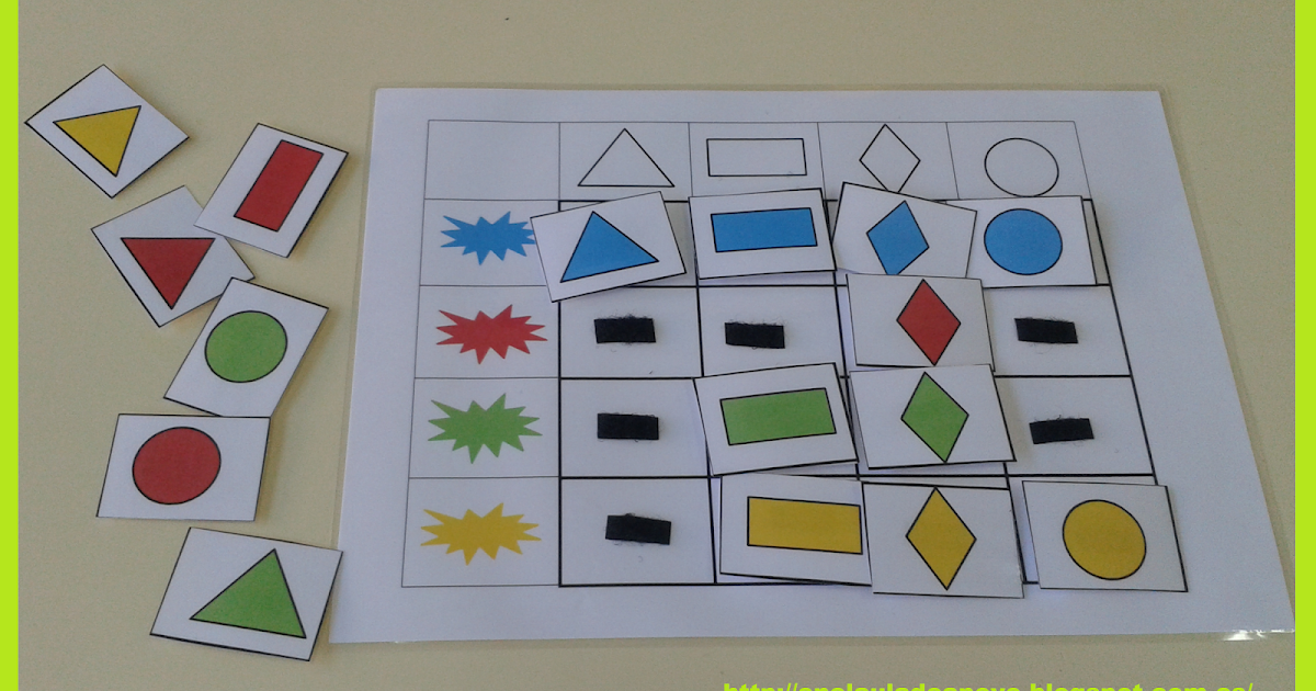 EN EL AULA DE APOYO: FORMAS Y COLORES