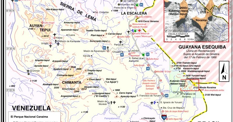B&P_desde_Guayana: MAPA DE CANAIMA, ACTUALIZADO 2018