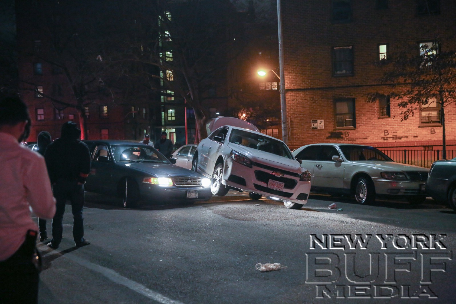 New York Buff Media: NYPD Vehicle Involved In An MVA On Bainbridge St ...
