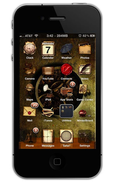 modi5: Steampunk Winter HD iPhone Theme
