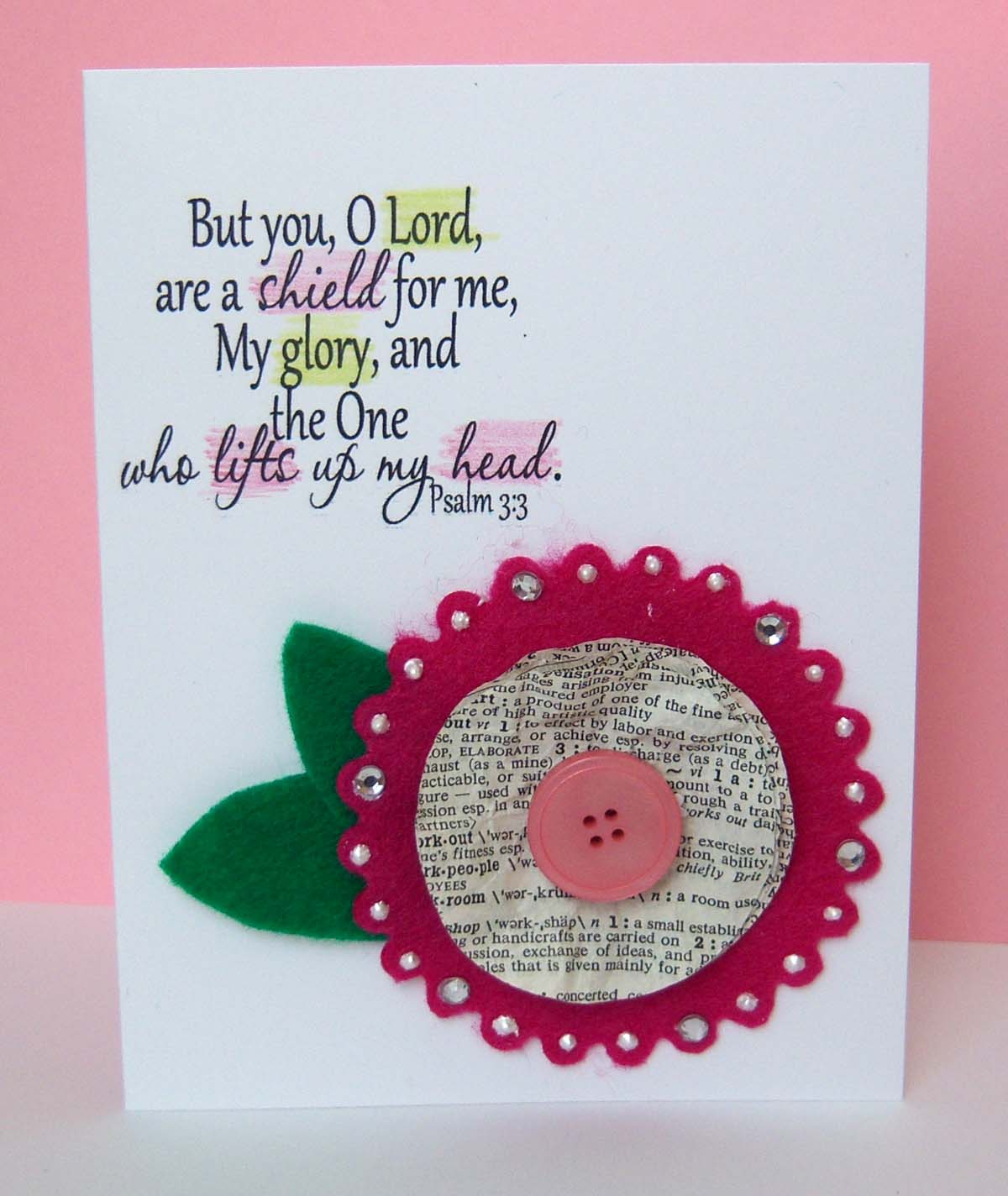 Shoregirl's Creations: Simple Felt Flower Cards