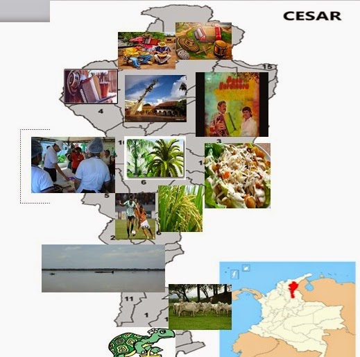 MI VALLEDUPAR: mapa geográfico del departamento del cesar
