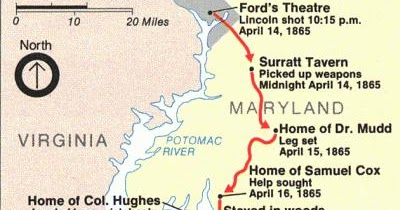 John Wilkes Booth Escape Route