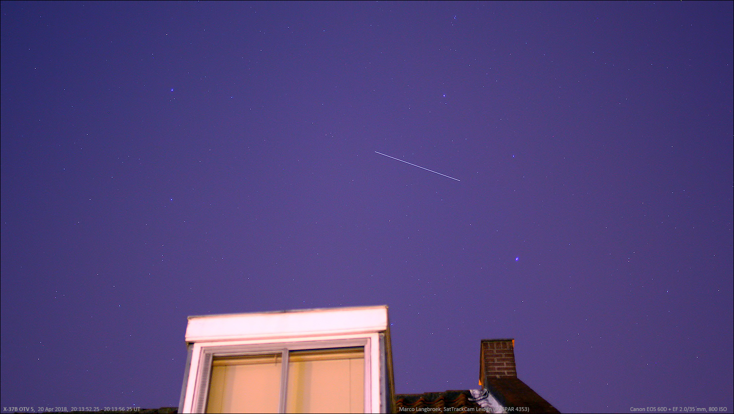 SatTrackCam Leiden (b)log: Imaging the X-37B Space Plane OTV 5 post ...