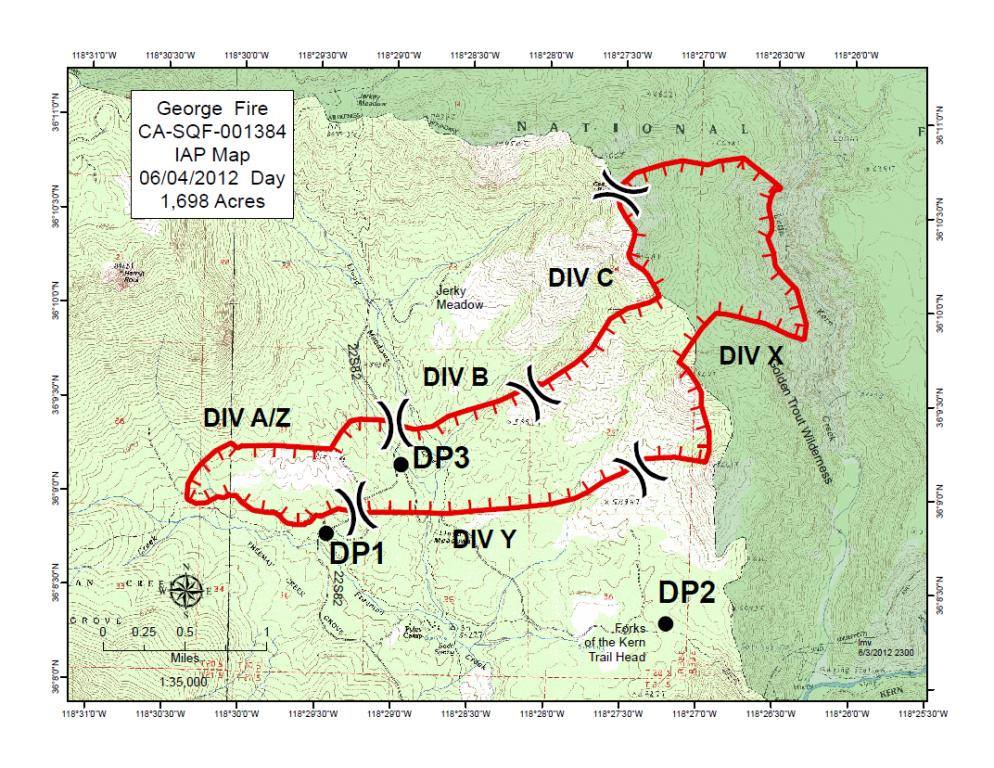 CFN - CALIFORNIA FIRE NEWS - CAL FIRE NEWS : CA-SQF George fire - 1,800 ...