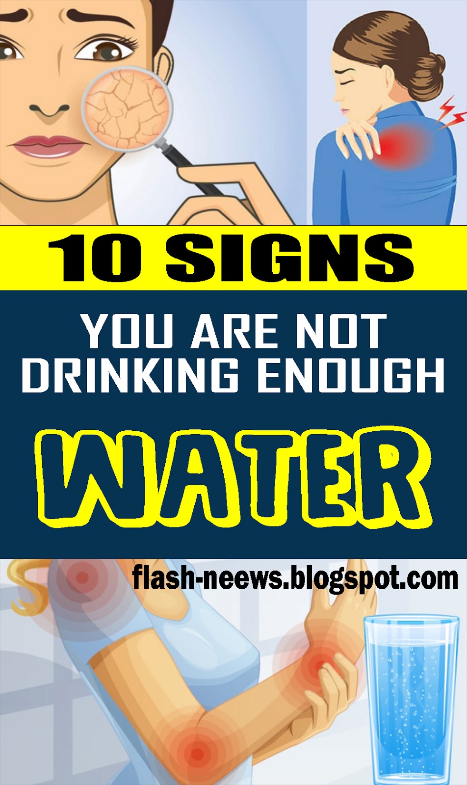 10 SIGNS YOU ARE NOT DRINKING ENOUGH WATER - HEALTH and WELLNESS