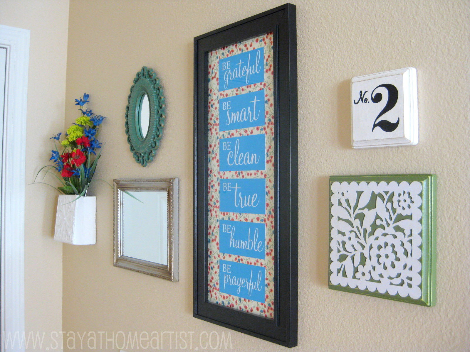 stayathomeartist.com: wood plaque wall decor...