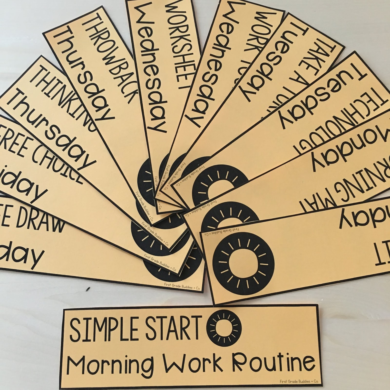 Simple Start: Morning Work Routine | First Grade Buddies