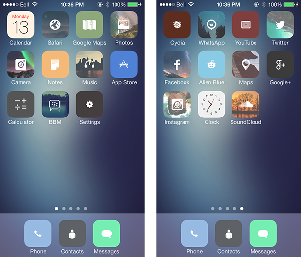 Your World Tricks: Best 10 Winterboard Themes for iOS 7 in 2014