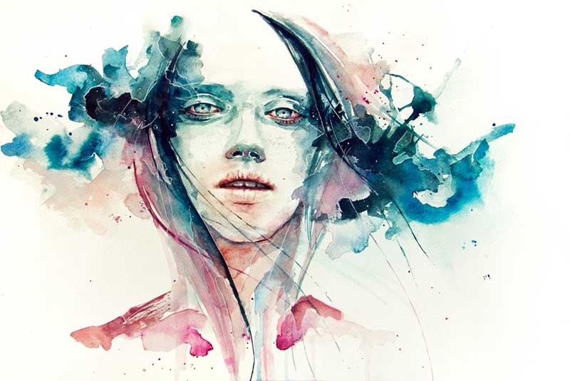 Il mondo di Mary Antony: Agnes Cecile - watercolor