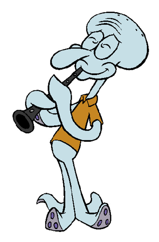 La Web Bob Esponja: Dibujos de Calamardo para Imprimir