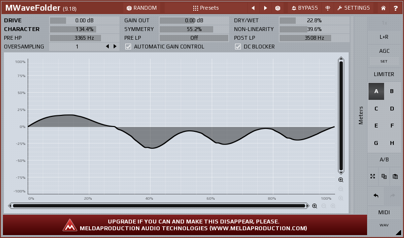 Pelota de Playa Records: Plugins Gratis! Free MWaveFolder Distortion de Melda Productions!