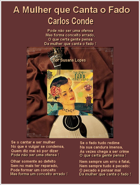 ♥ Molduras de Poemas de Fado ♥: A mulher que canta o fado