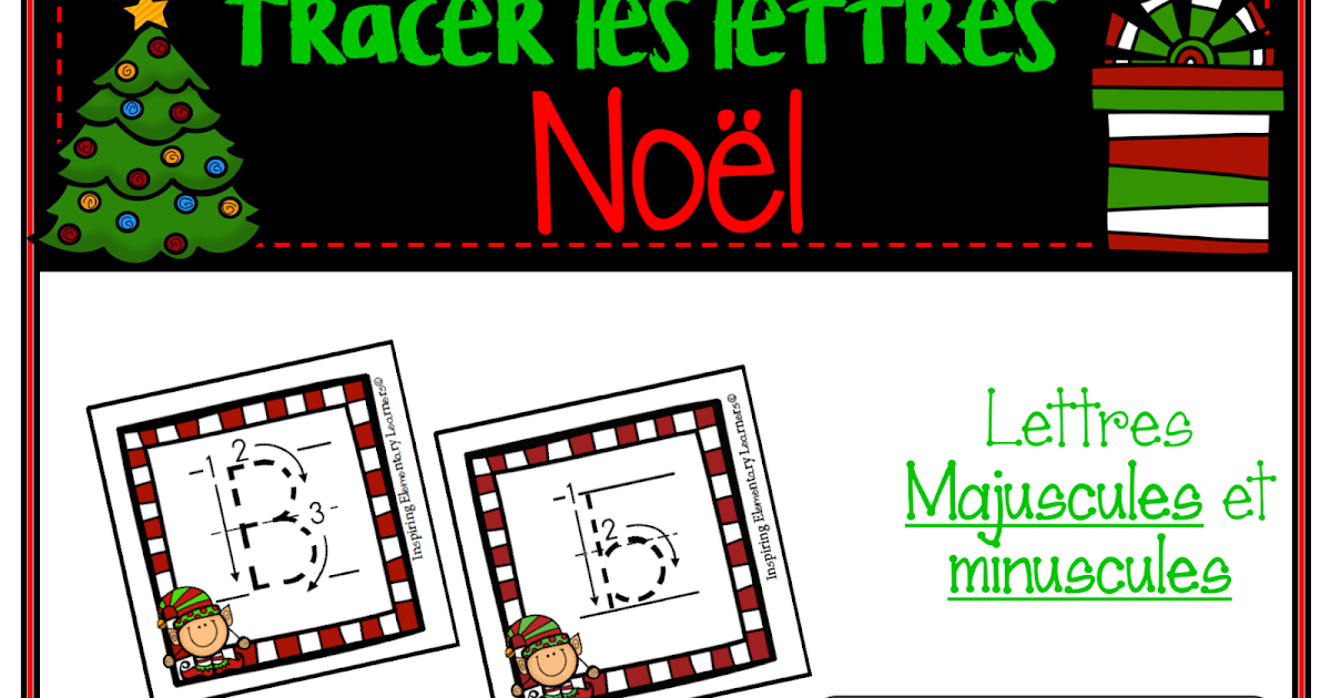 Ressources en français: Trace les lettres NOËL