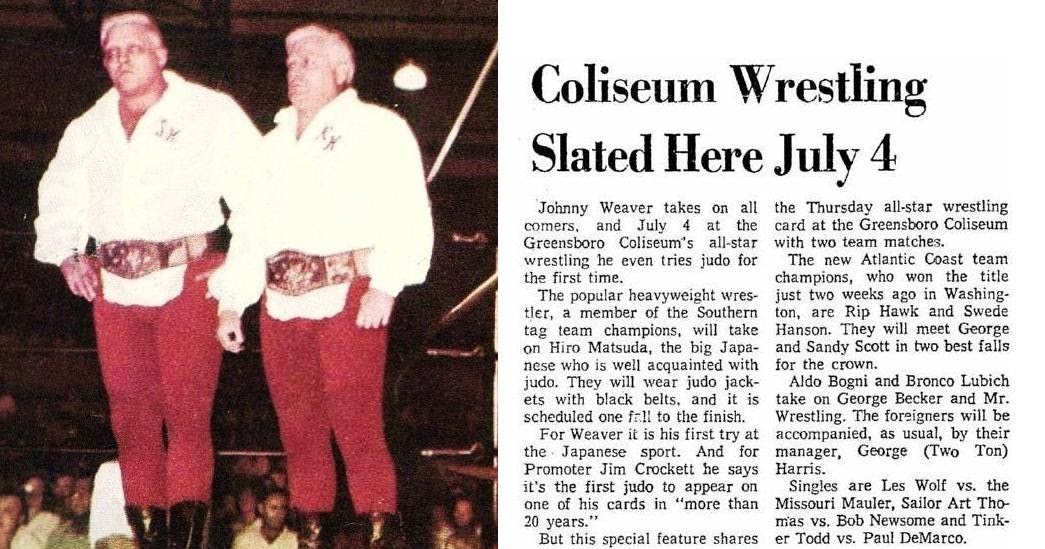 All Star Championship Wrestling: Rip Hawk & Swede Hanson - Atlantic ...