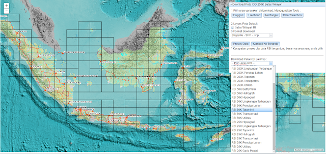 Download Peta RBI dari BIG (Bakosurtanal) - Cara Lain | Share to The World