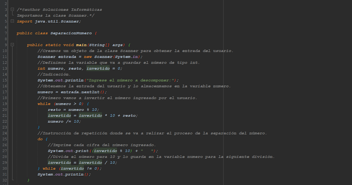 Soluciones Informáticas: Ejercicio 2.30 "Como programar en Java" Deitel ...