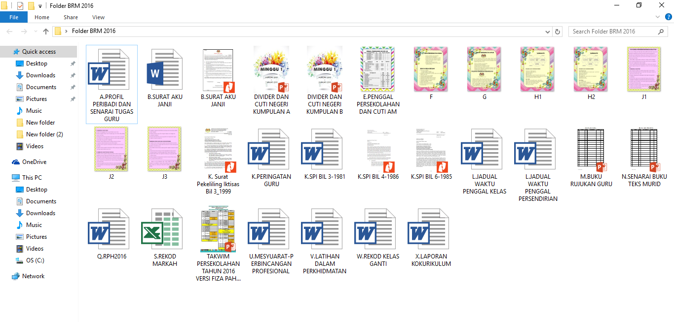Fail Buku Rekod Mengajar [BRM] 2017