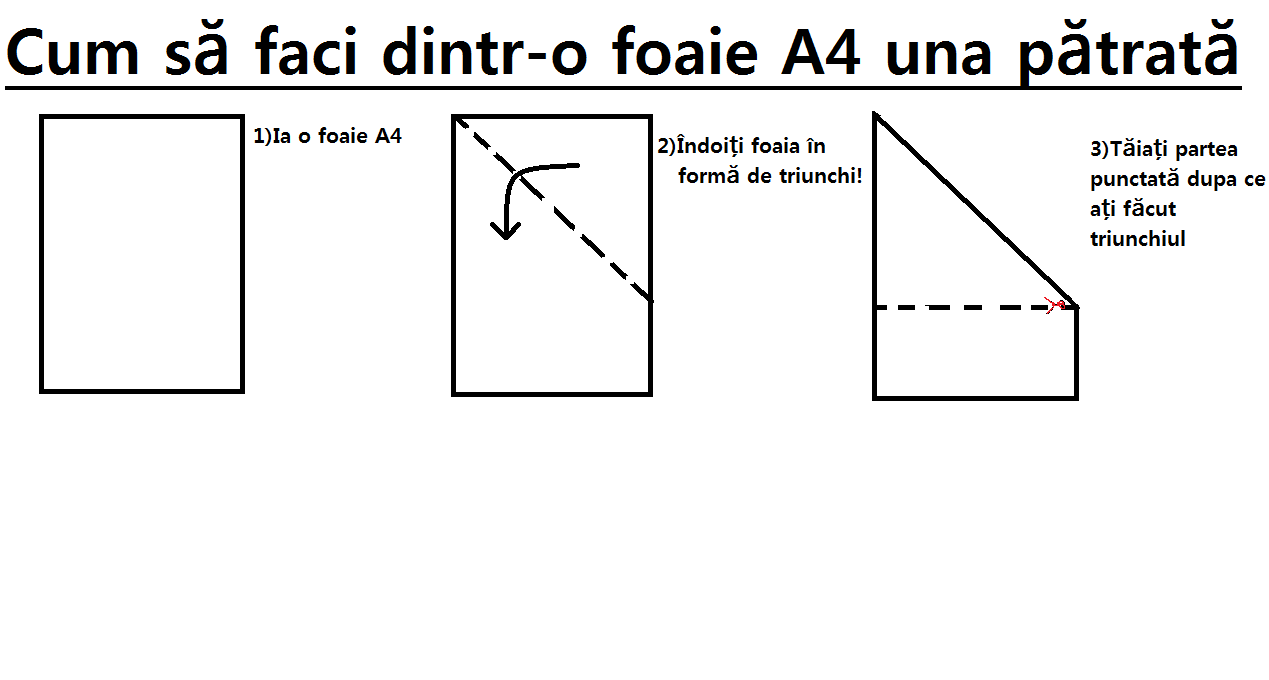 Instructiuni Origami: Origami pentru începători