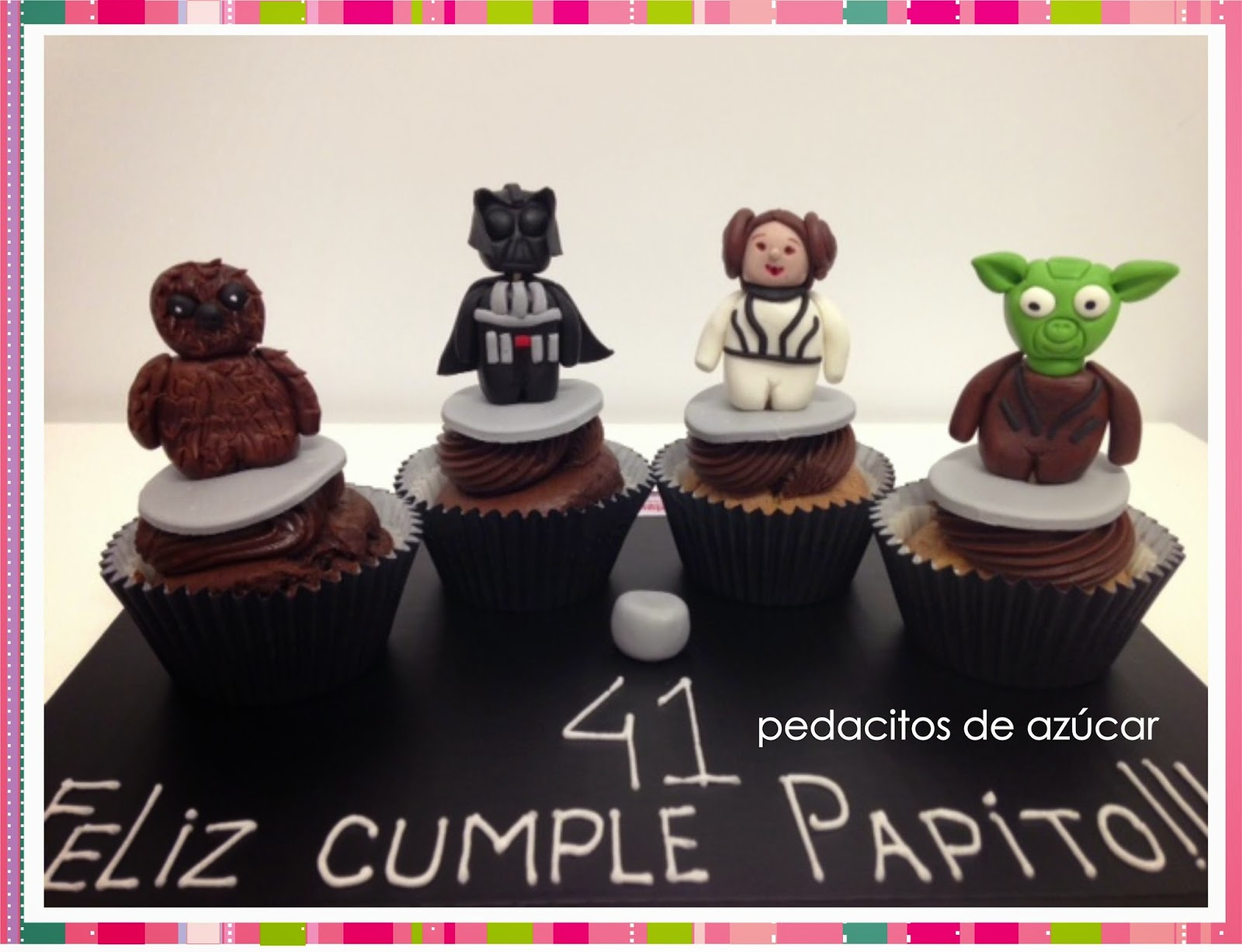 Pedacitos de Azúcar: CUPCAKES DECORADOS STAR WARS CON PERSONAJES Darth ...