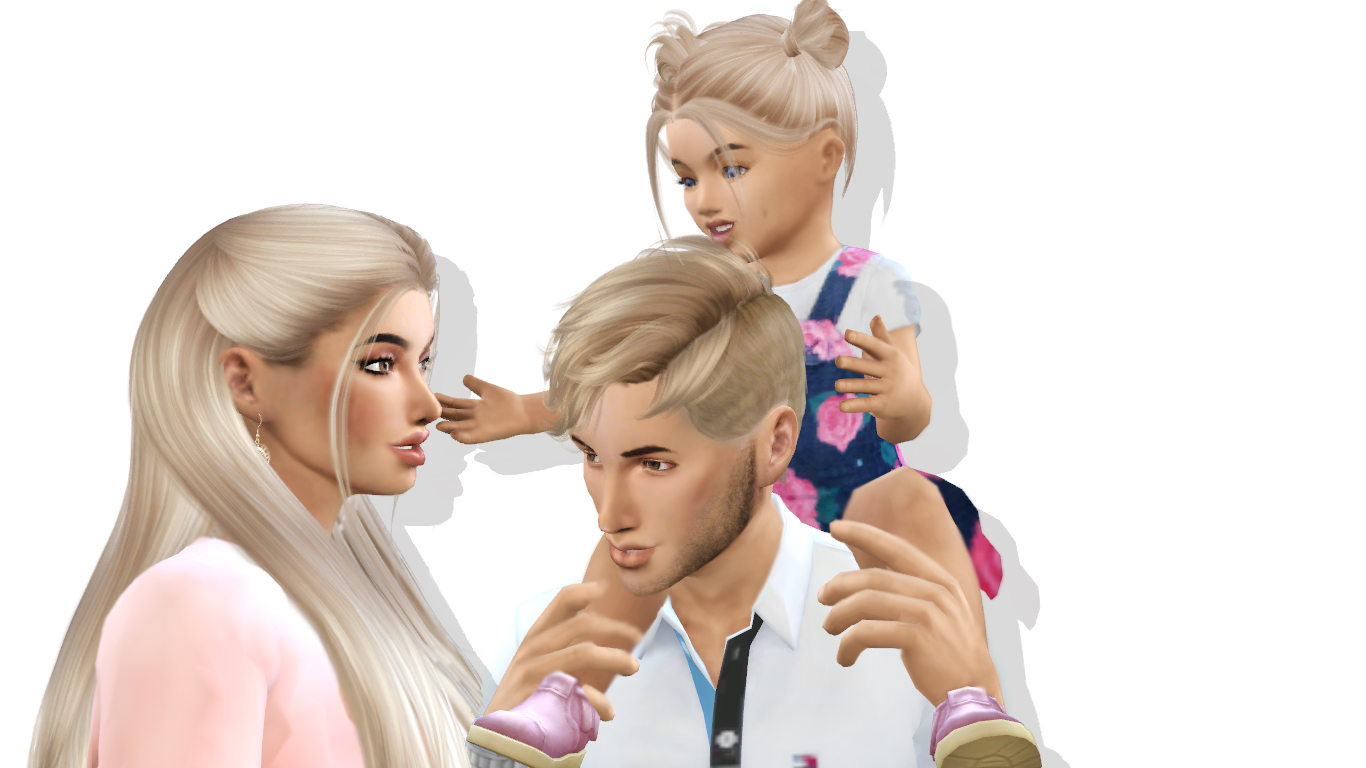 simowa ulica: The Sims 4 Create a Sim | Blond Family | CC List Mods