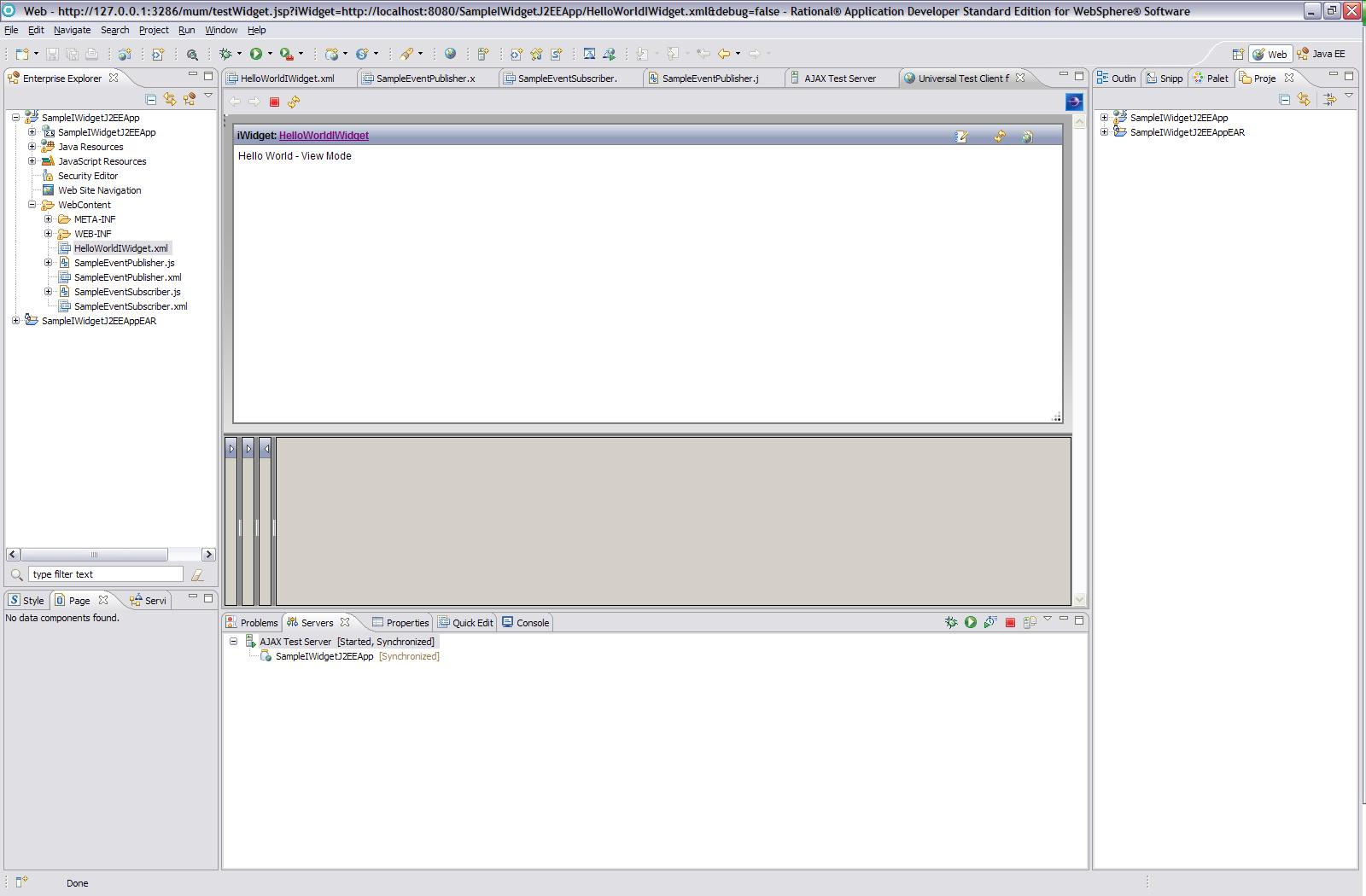 Sunil's Notes: Ajax Test server in the RAD 8.0