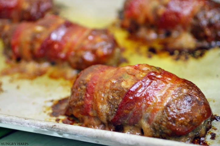 Hungry Harps: Bacon-Wrapped Maple & Brown Sugar Mini Meatloaves