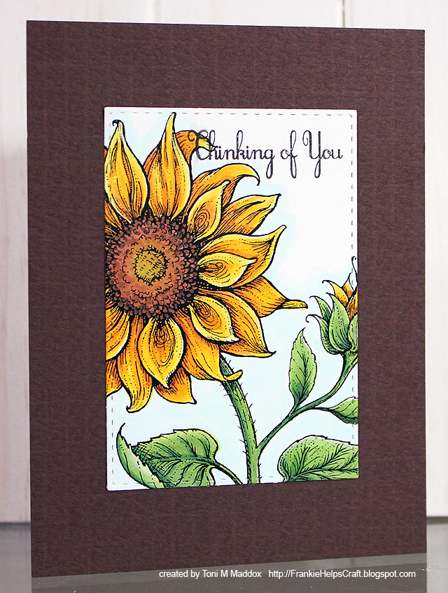 Frankie Helps Craft: Sunflower Thinking of You
