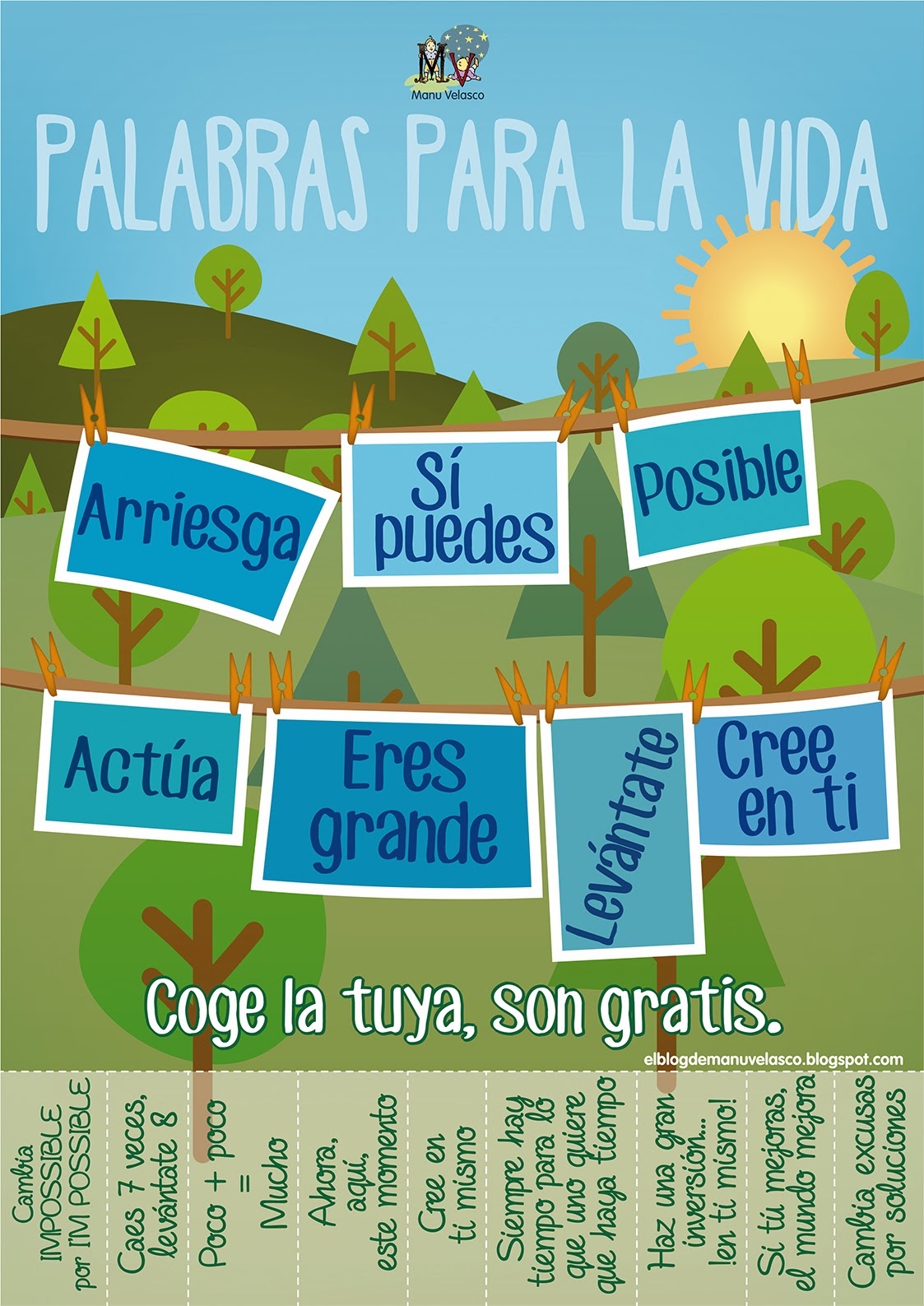 AYUDA PARA MAESTROS: Palabras para la vida