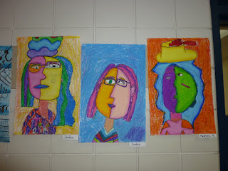 Mrs. Werner's Art Room: 3rd Grade Picasso Self-Portraits