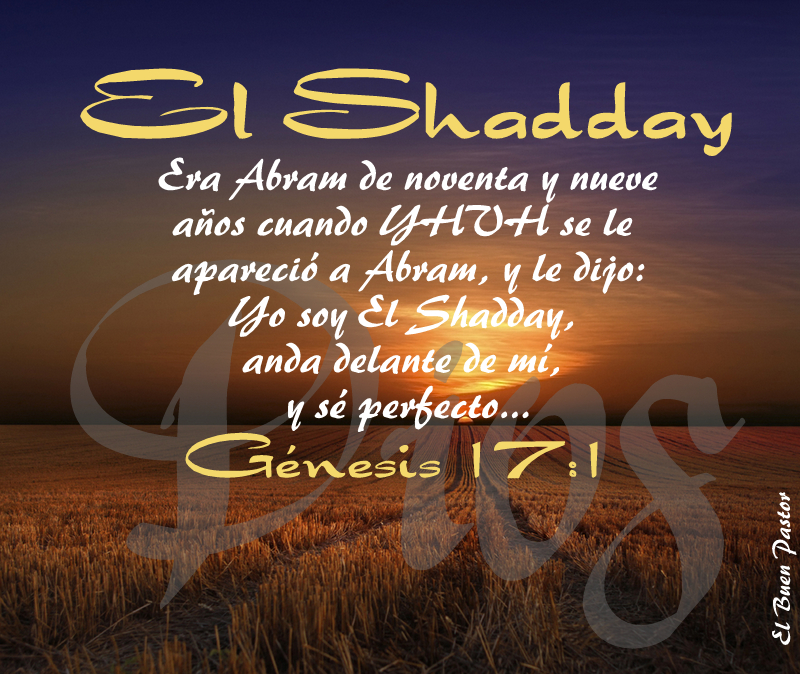 YO SOY EL BUEN PASTOR: Génesis 17:1