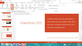 trabajos de informatica: ventana de microsoft power point 2013