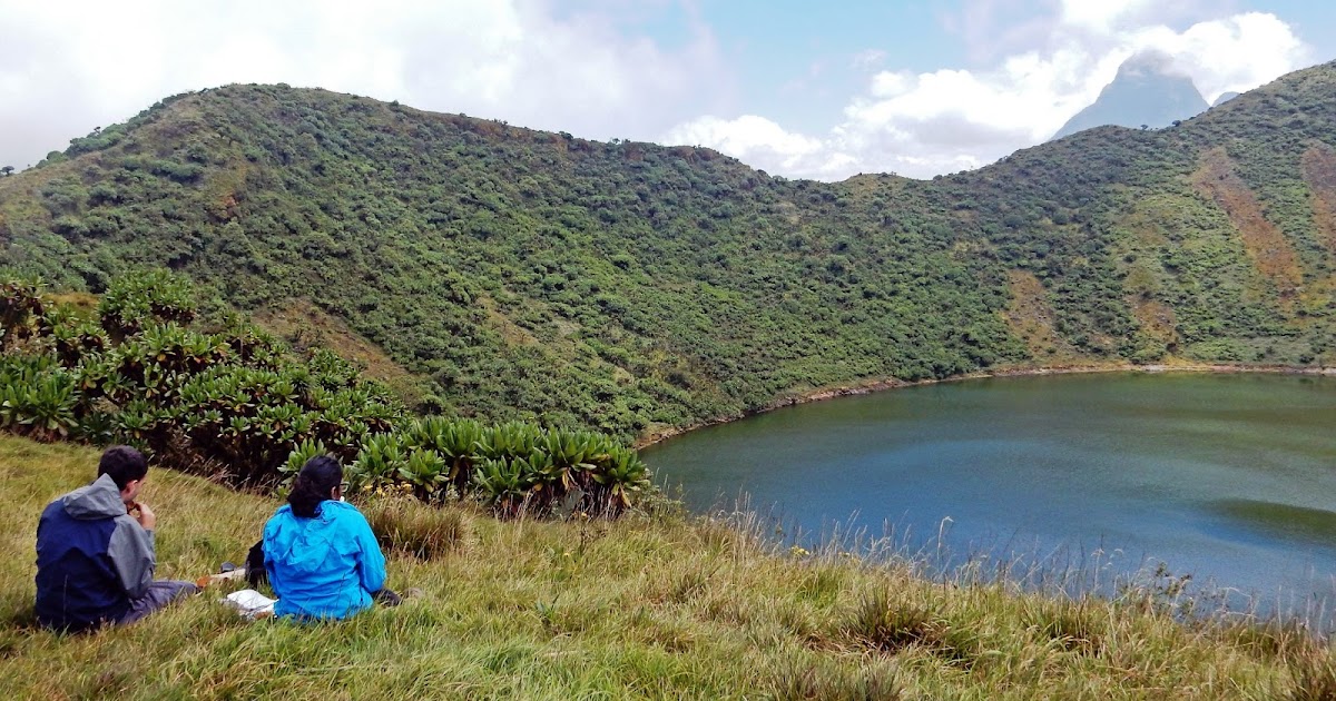 the viewing deck: Rwanda's Mt. Bisoke Crater Lake Day-Hike (3,711masl)