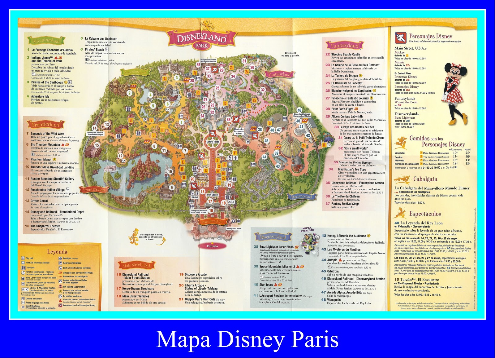 RadioTundaka: Mapa Disneyland Paris