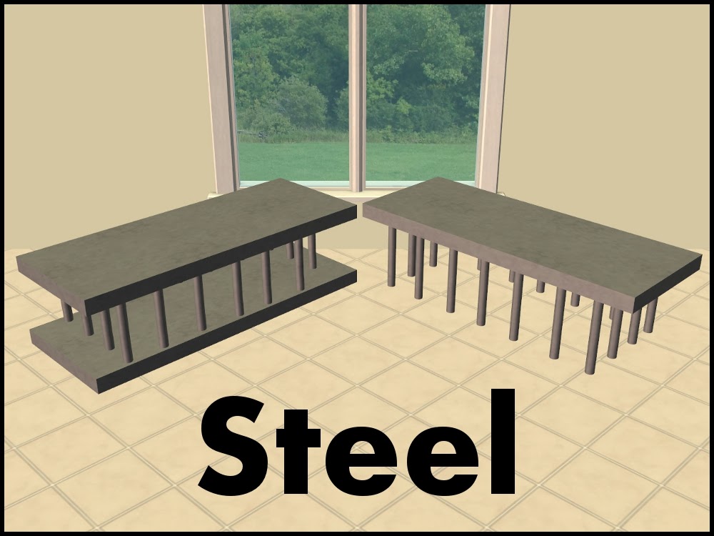 TheNinthWaveSims: The Sims 2 - Cage Coffee Table Recoloured.
