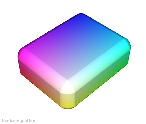 Fun math art (pictures) - benice equation: Rounded Cuboid with ...