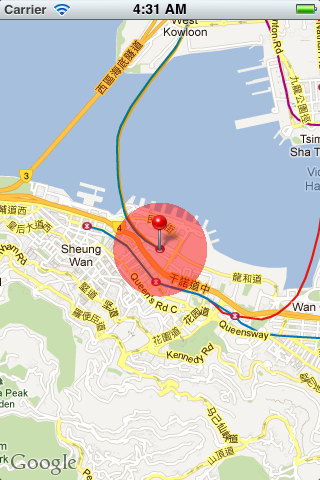 Bits and Pieces on iOS development: Animated Circle on MKMapView