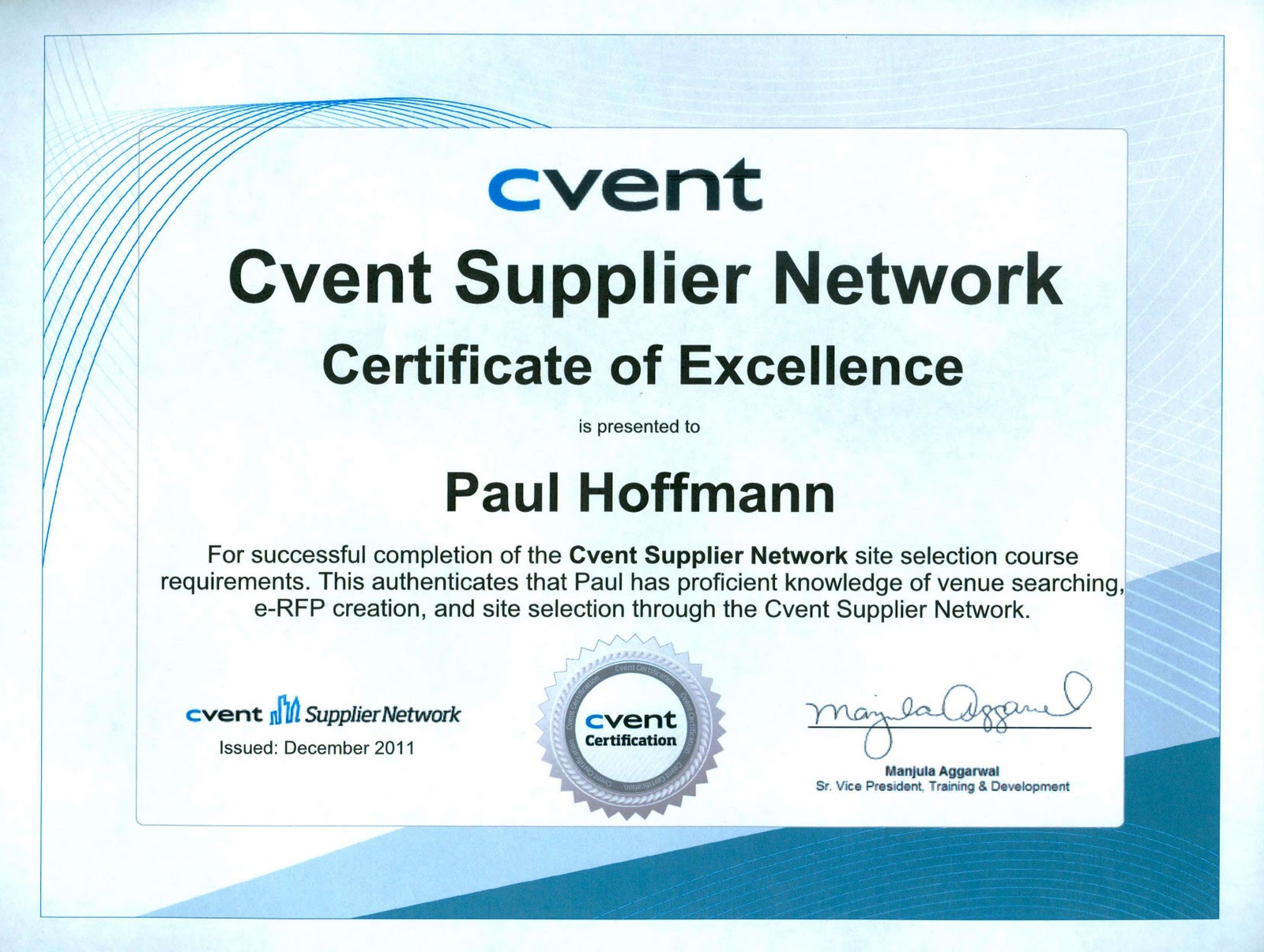 Professor Bel: Cvent Certification