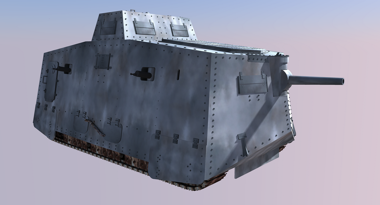 SketchUP Power 草圖力量: AV7 Tank （AV7 坦克）