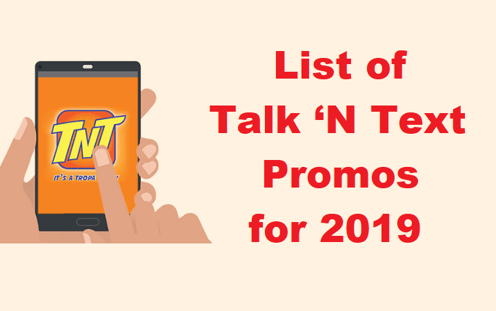 Complete List of TNT Promos for 2020 : Call, Text and Internet Data ...