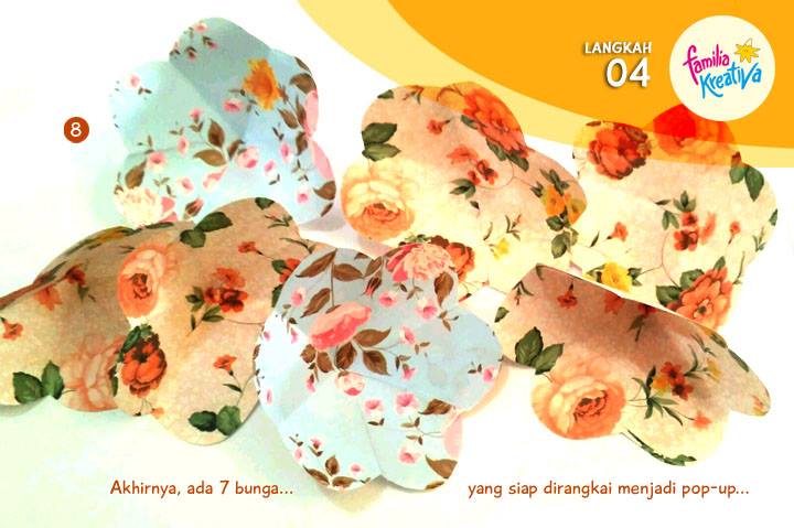 Tutorial Membuat Pop-Up Kartu Bunga