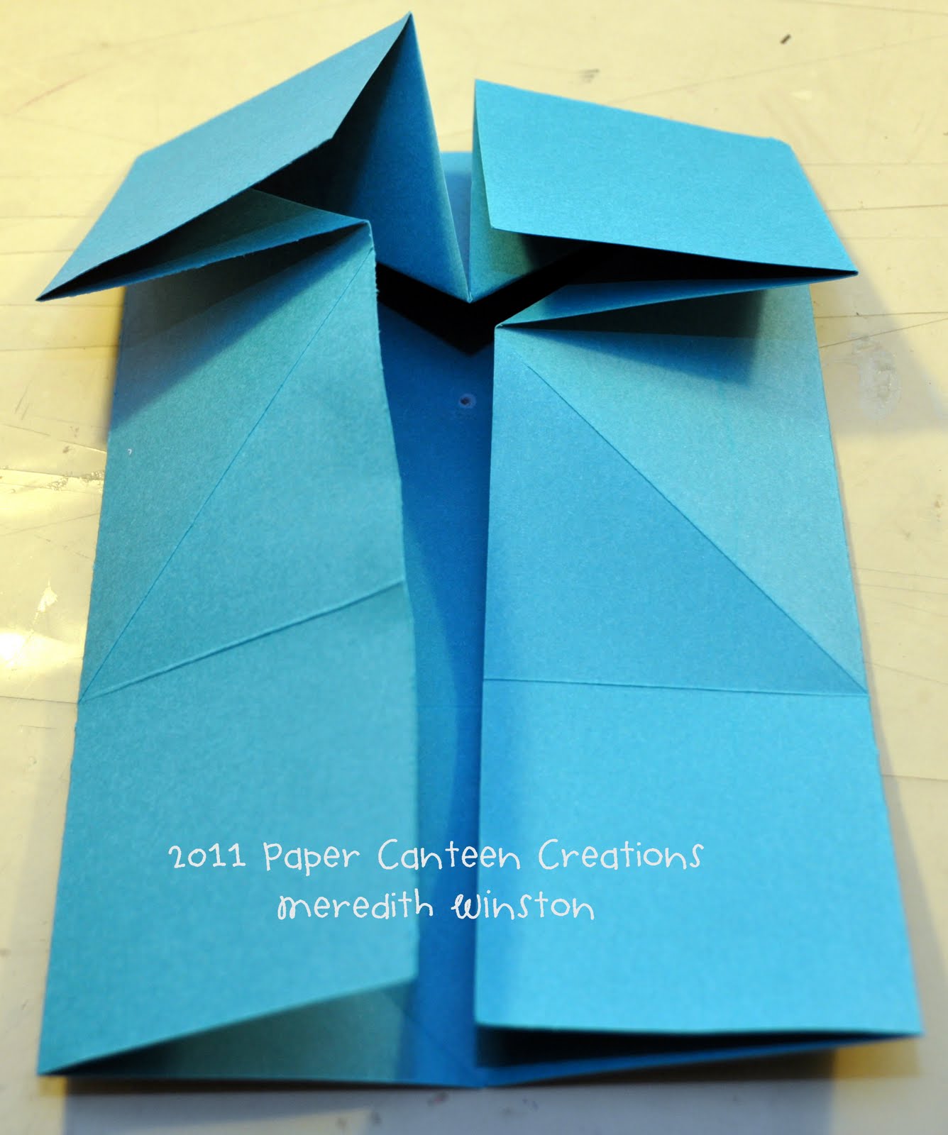 Paper Canteen Creations: Bombshell Tutorial - Napkin Fold Card