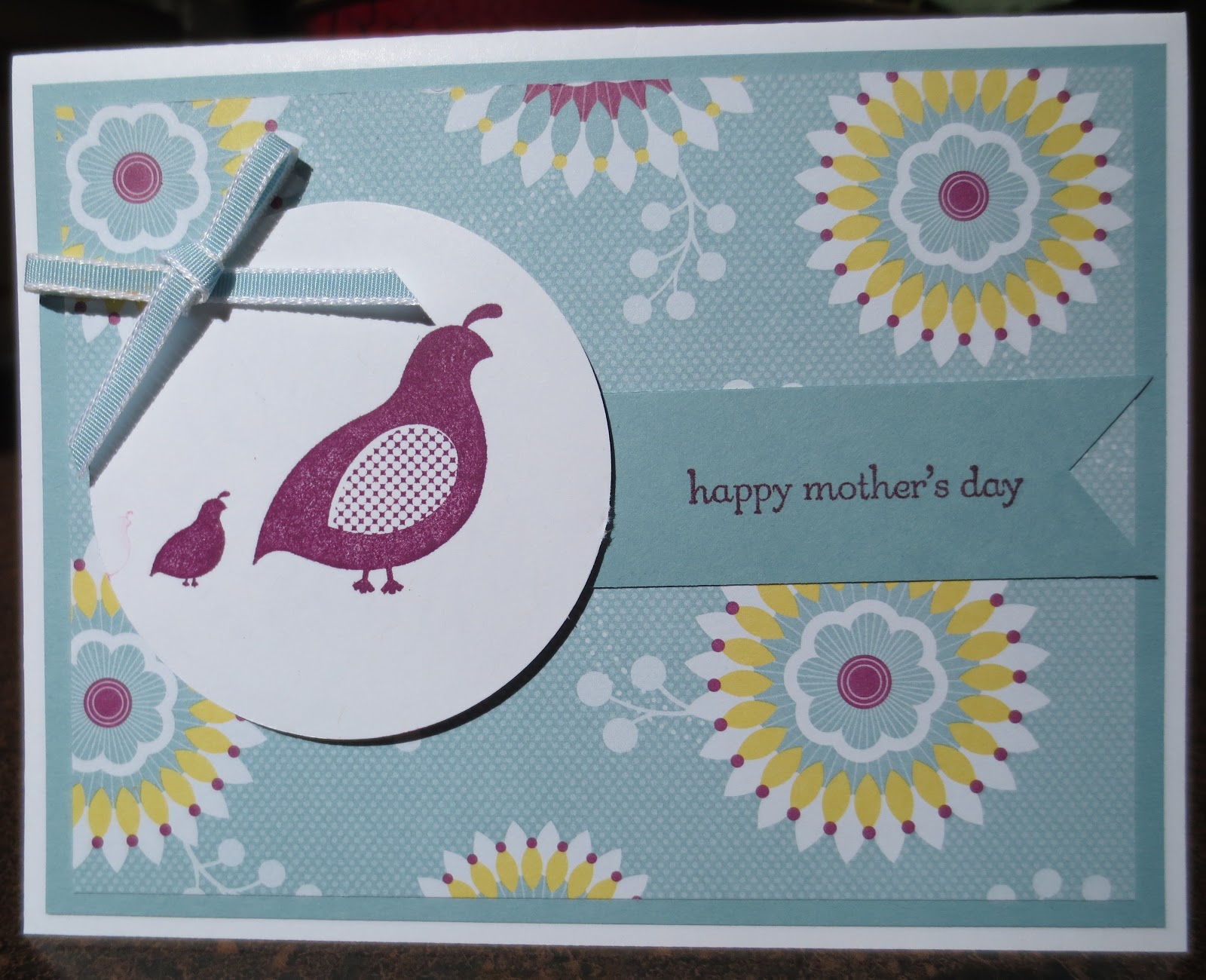 Goin' Over The Edge: Flock Together to make a happy Mother's Day card