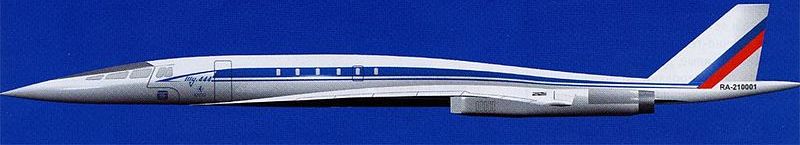 Blog on World of Civil Airplanes : Tupolev Tu-444 Supersonic Business Jets
