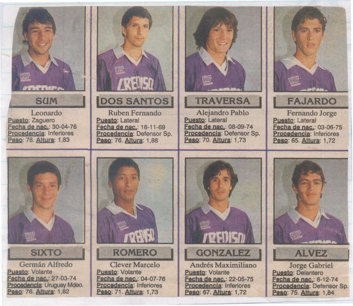 ANOTANDO FÚTBOL *: DEFENSOR SPORTING